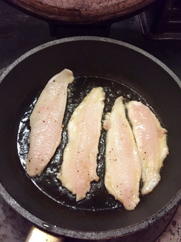 Pan fried fillets of plaice with pancetta and mushy peas recipe ...